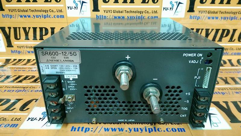 NEMIC LAMBDA SR600-12/5G POWER SUPPLY 12V 53A - 裕益科技自動化設備可程式編碼器PLC分散式控制系統DCS
